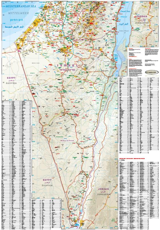 Detailed Road Map Of Israel Israel OK's Plans For Thousands Of New