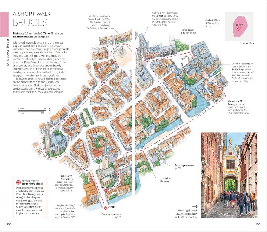 Walking Map Of Bruges